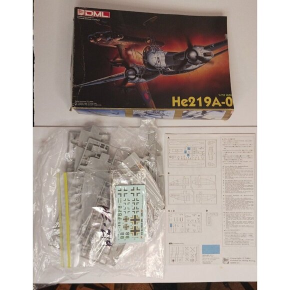 DML | Toys | Wwii Dml Model Plane He29a Model Kit 172 Only Box Top ...